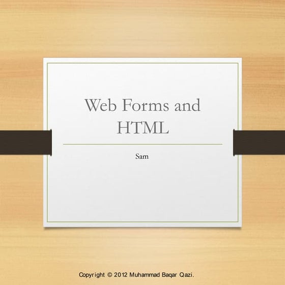 Std 12 Computer Chapter 1 Creating Html Forms Using Kompozer Ppt
