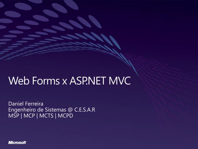 Aspnet Webforms X Aspnet Mvc