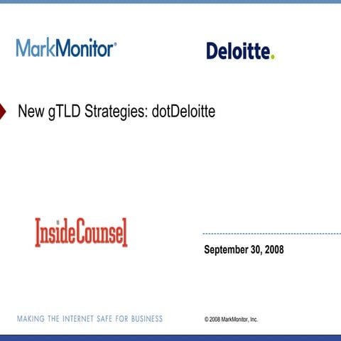 dotDeloitte : Corporate gTLD | PDF