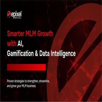 Boost Your MLM Success with Innovative AI and Gamification | PDF