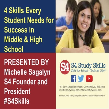 4 Skills Every Student Needs for Success in Middle & High School | PPT