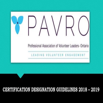 Webinar certification designation guidelines 2018-2019 | PPT