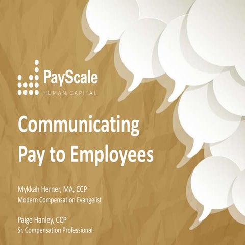 Webinar-Communicating Pay to Employees | PPTX