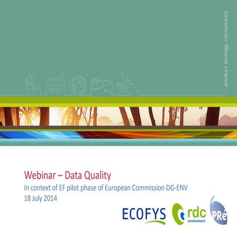 Webinar on Environmental Footprint data quality | PDF
