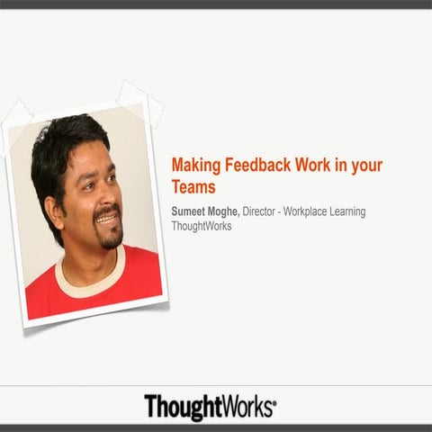 Making Feedback work in your teams | PDF