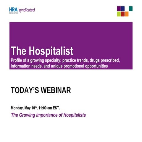 HRA "The Growing Role of Hospitalists" | PPT