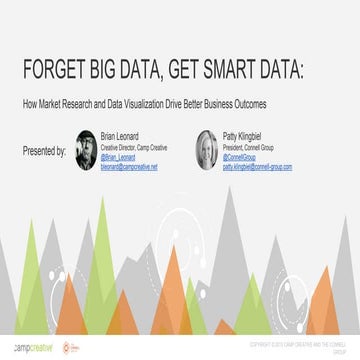 Webinar: Forget Big Data, Get Smart Data. Camp Creative - The Connell ...