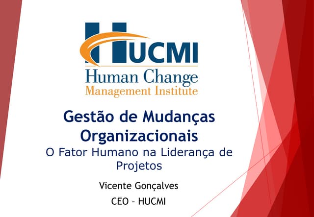 Webinar Gestão De Mudanças Organizacionais O Fator Humano Na
