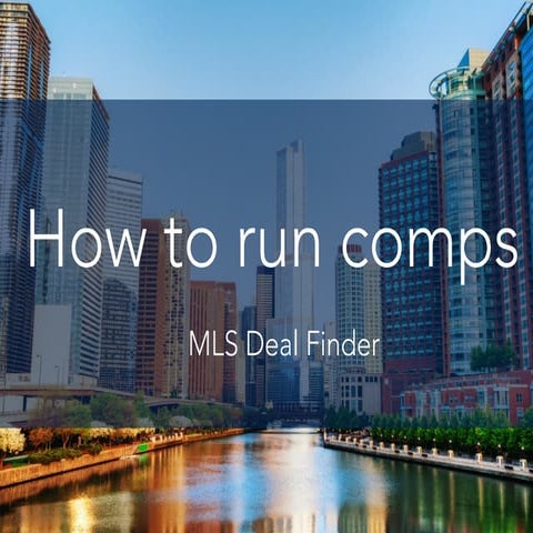 Real Estate Investing - How to run real estate comps | PPT
