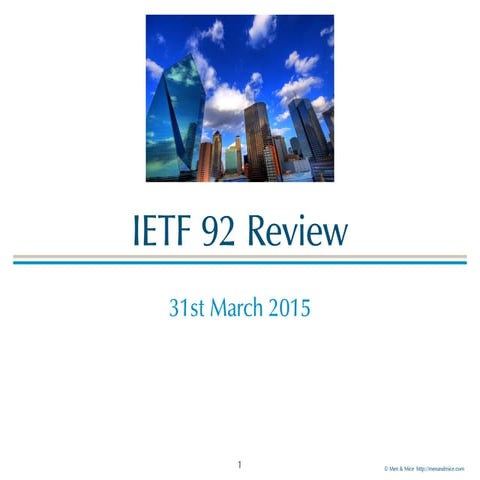 IETF 92 Webinar | PPT