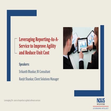 Webinar- Leveraging Reporting-As-A-Service to Improve Agility and ...