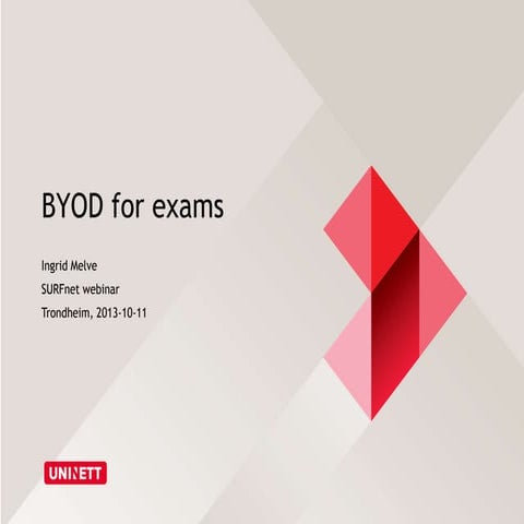 BYOD for digital exams | PPTX