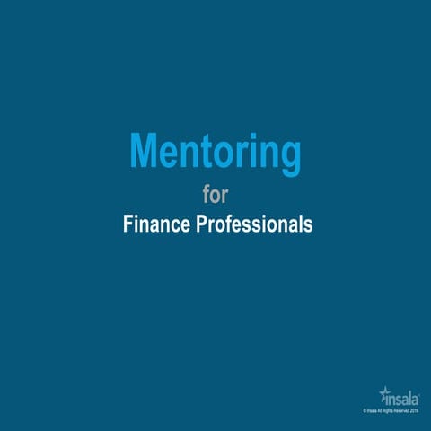 Mentoring for Financial Professionals | PPT