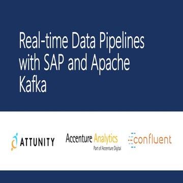 Real Time Data Pipelines With Sap And Apache Kafka Ppt