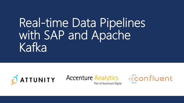 Real Time Data Pipelines With Sap And Apache Kafka Ppt