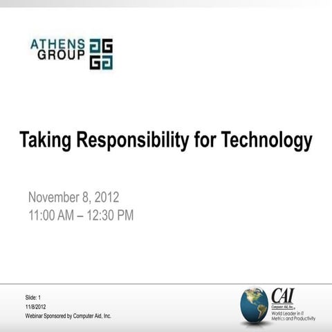 Taking Responsibility for Technology | PPT