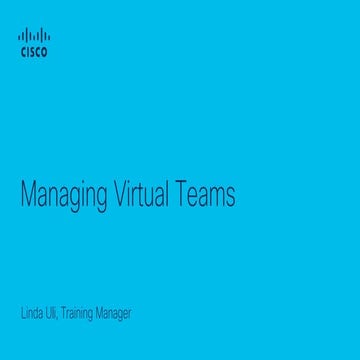How to Effectively Manage Virtual Teams | PPT