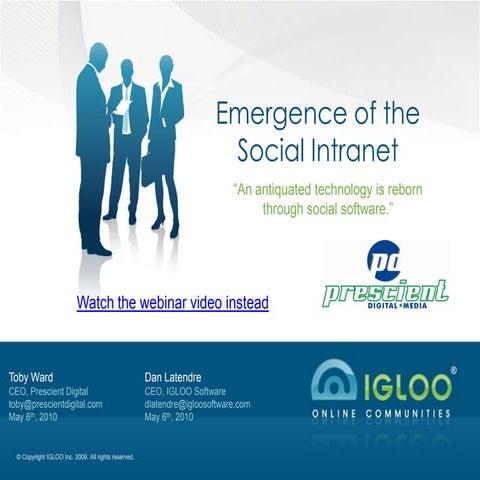 Emergence of the Social Intranet | PDF