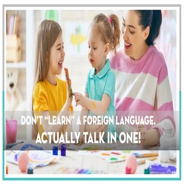 Actually Talk in a Foreign Language With Your Family | PPT