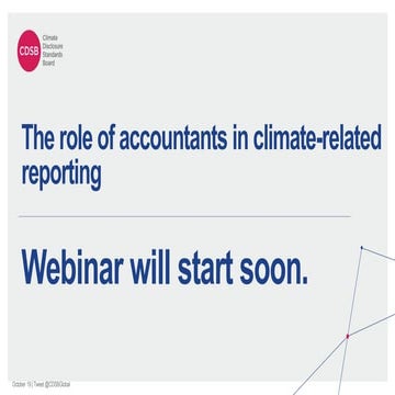 Webinar: Do accountants have a role to play in climate related ...