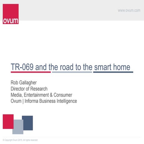 TR-069 and the road to the smart home | PDF