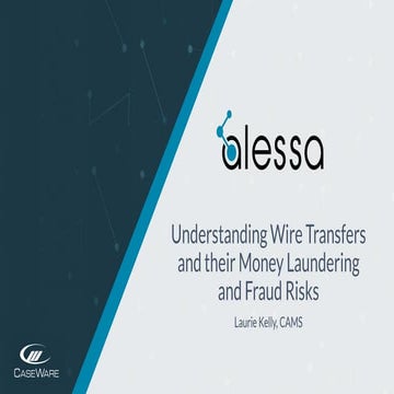 Understanding Money Laundering and Fraud Risks of Wire Transfers | PDF