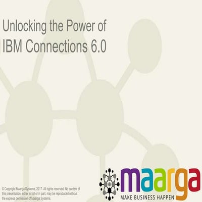 Webinar: Unlocking the Power of IBM Connections 6.0 | PPTX