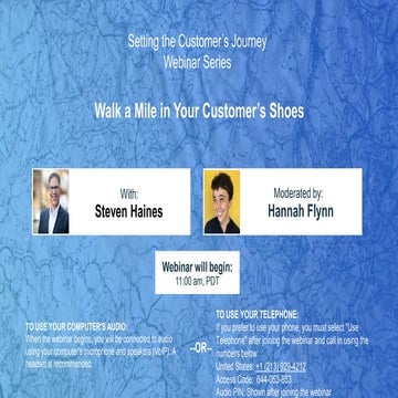Setting the Customer's Journey: Walk a Mile In Your Customer's Shoes | PPTX