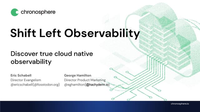 Dzone Webinar Shift Left Observability Ppt
