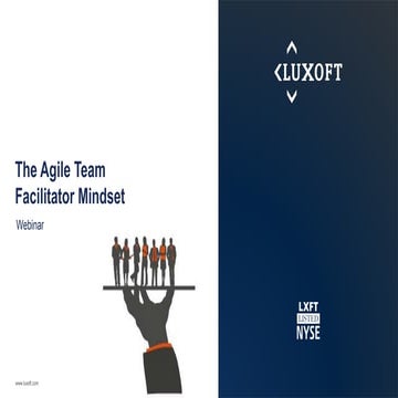 The Agile Team Facilitator Mindset | PPTX