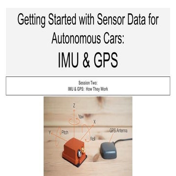 Webinar 2 - IMU & GPS | PDF