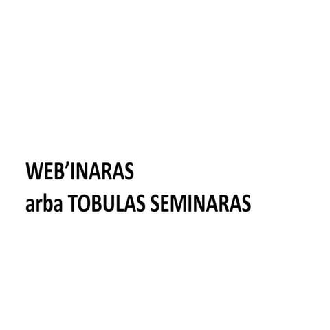 Webinar 2011 | PPT
