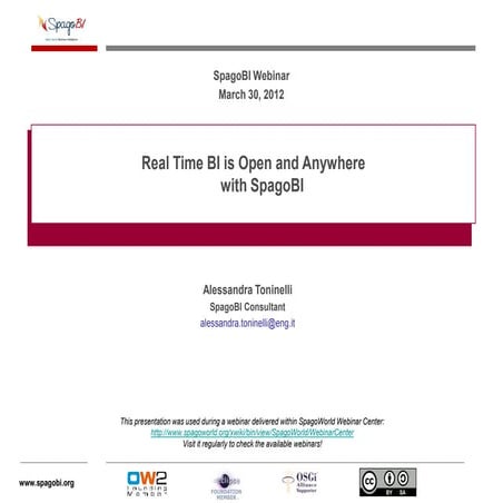 Webinar: SpagoBI 5 - Self-build your interactive cockpits, get instant ...