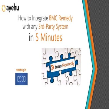 How to Integrate BMC Remedy With Any 3rd-Party System in 5 Minutes | PPTX
