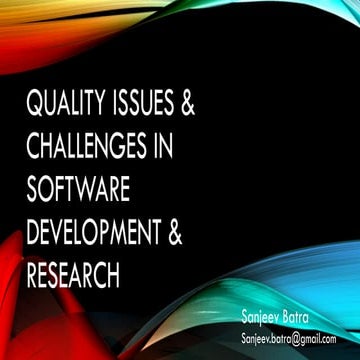6 Critical Issues which Impact Software Development | PDF