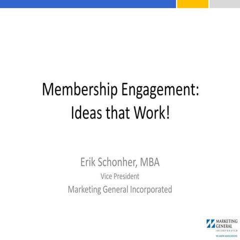 Membership Engagement: Ideas that Work! | PPTX