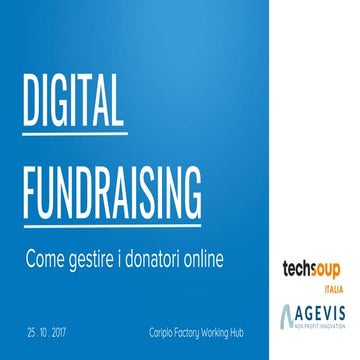 Webinar 25 10-2017 - Digital Fundraising | PPT
