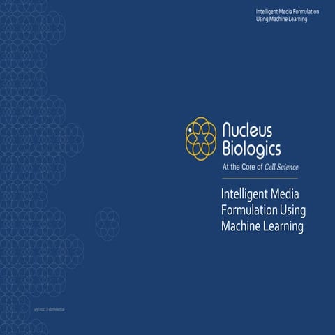 Intelligent Media Formulation Using Machine Learning | PPT