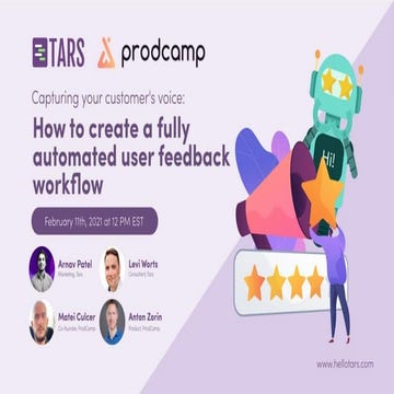 How to create a fully automated user feedback workflow | PDF