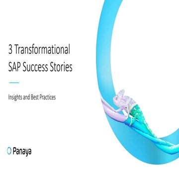 Webinar 3 transformational sap success stories | PPTX