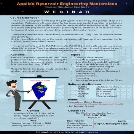 Reservoir Simulation Masterclass Webinar | PDF