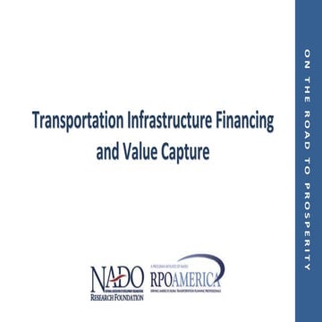 Transportation Infrastructure FInancing and Value Capture | PDF