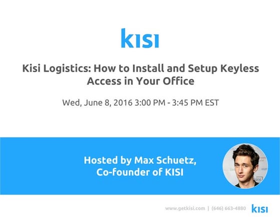 Kisi Inc, Community management at kisi at Kisi