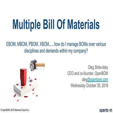 Multiple Bill Of Materials | PDF