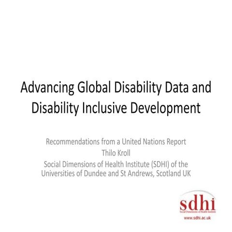 Webinar advancing global disability data | PPTX