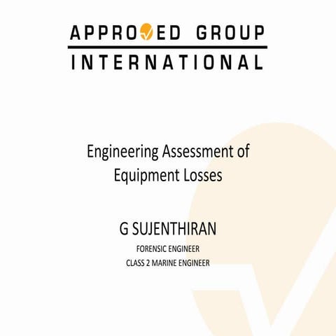 Engineering Assessment of Equipment Losses by Approved Group ...