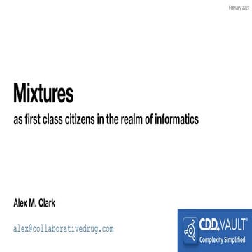 Mixtures as first class citizens in the realm of informatics | PPT