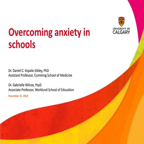 Overcoming anxiety in schools | PPTX