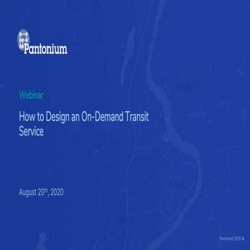 How to Design an On-Demand Transit Service | PPT