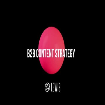 Webinar B2B content strategy | PPT